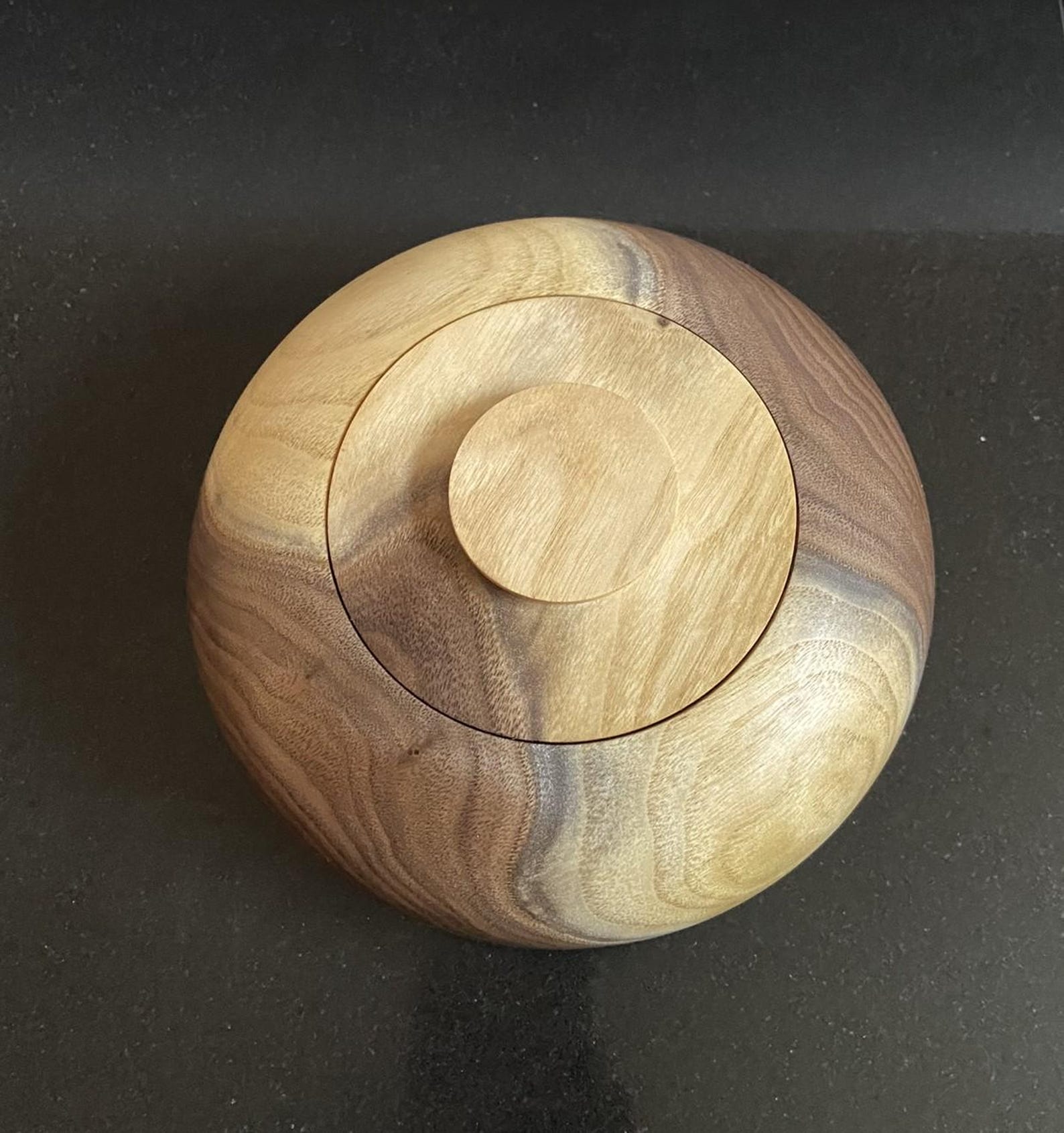Hand Turned Walnut Pot With Lid, Handcrafted Elegant Walnut Container ...