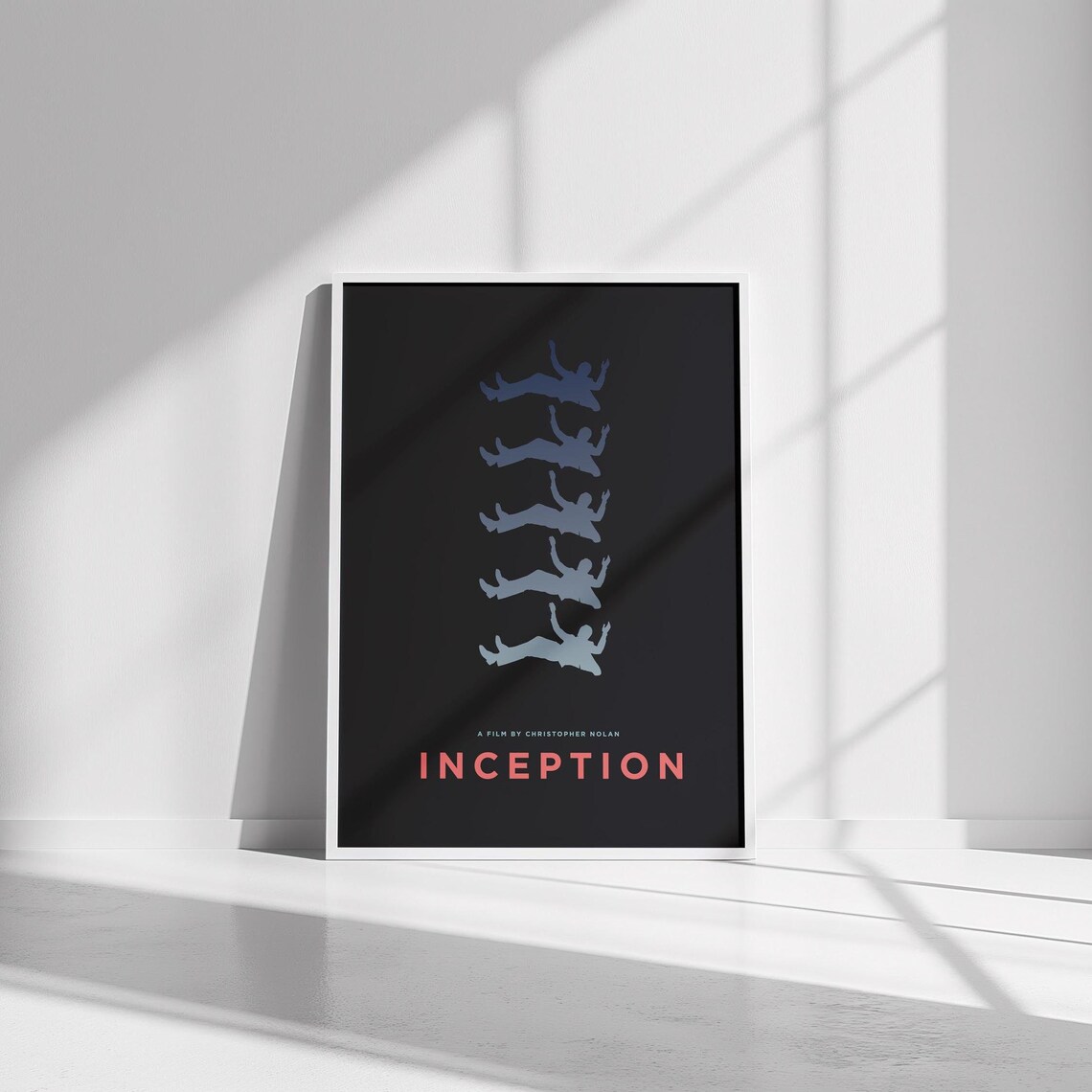 Minimalist Movie Poster Design Inception Wall Art Sci Fi Movie Print ...