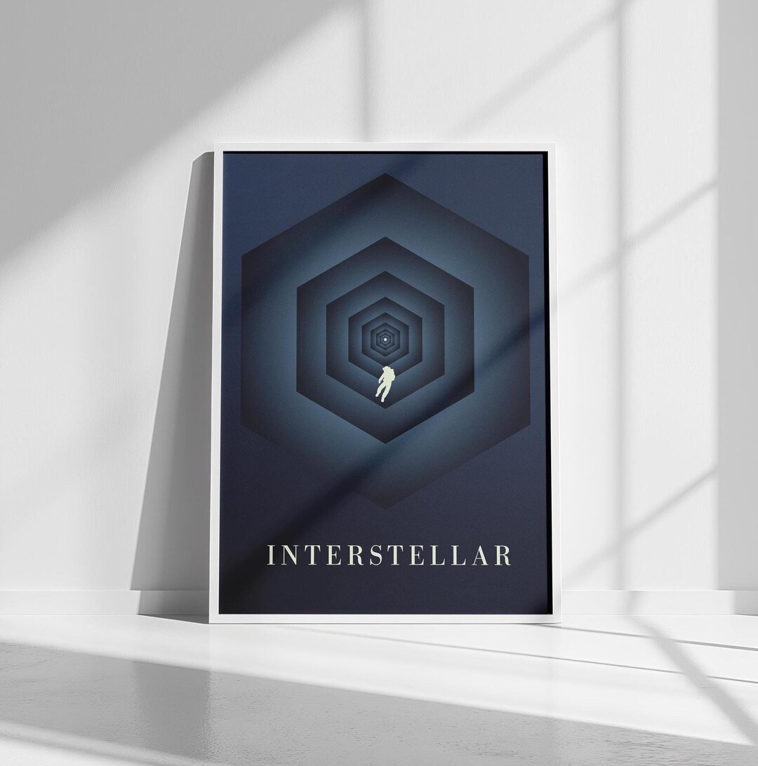 Interstellar Minimalist Movie Poster – Digital Printable Wall Art, Home ...