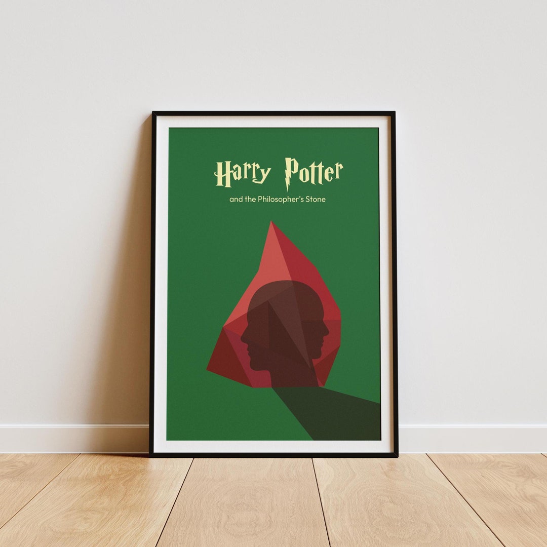 Harry Potter Movie Poster Minimalist Film Poster Stone Voldemort ...