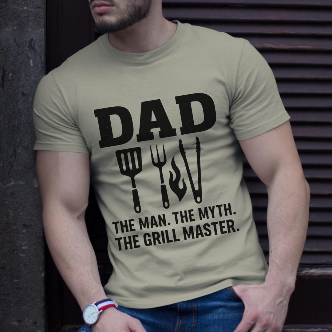 Grill Master Dad Shirt, BBQ Gift for Him, the Man the Myth the Grill ...