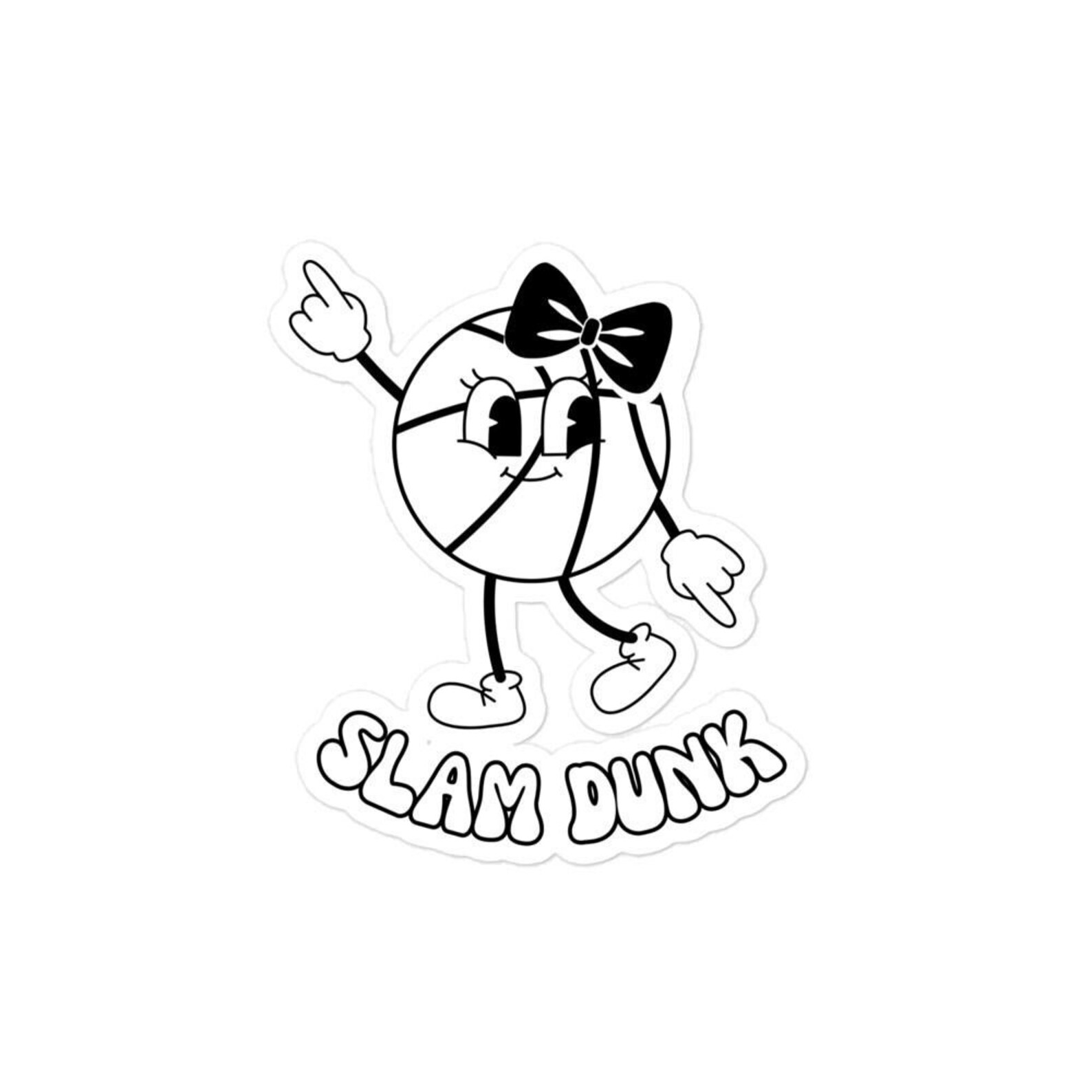 Slam Dunk Basketball Sticker, Basketball Mama Sticker, Basketball Girl ...