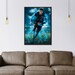 Kylian Mbappe Lightning Sports Poster Electric Soccer Wall Art Dynamic ...