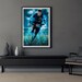 Kylian Mbappe Lightning Sports Poster Electric Soccer Wall Art Dynamic ...