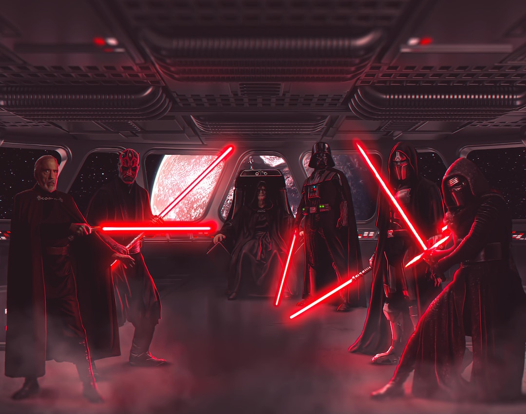 Sith Poster Design Dark Side Star Wars Artwork Sith Lords Wall Art - Etsy