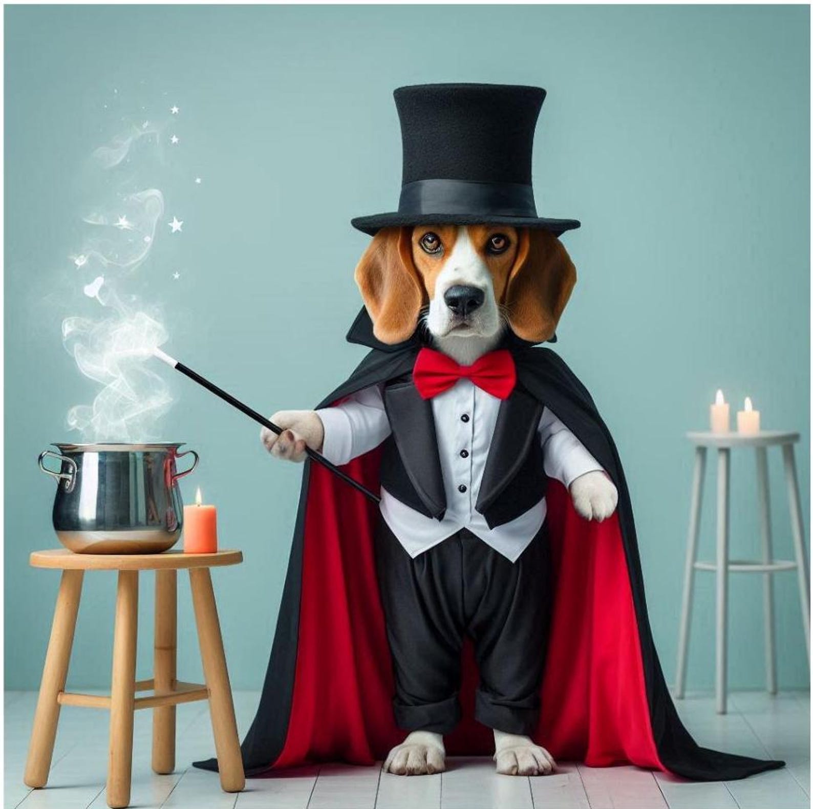 Bamboozling Beagle - the Magician * PRINT ONLY * - Etsy