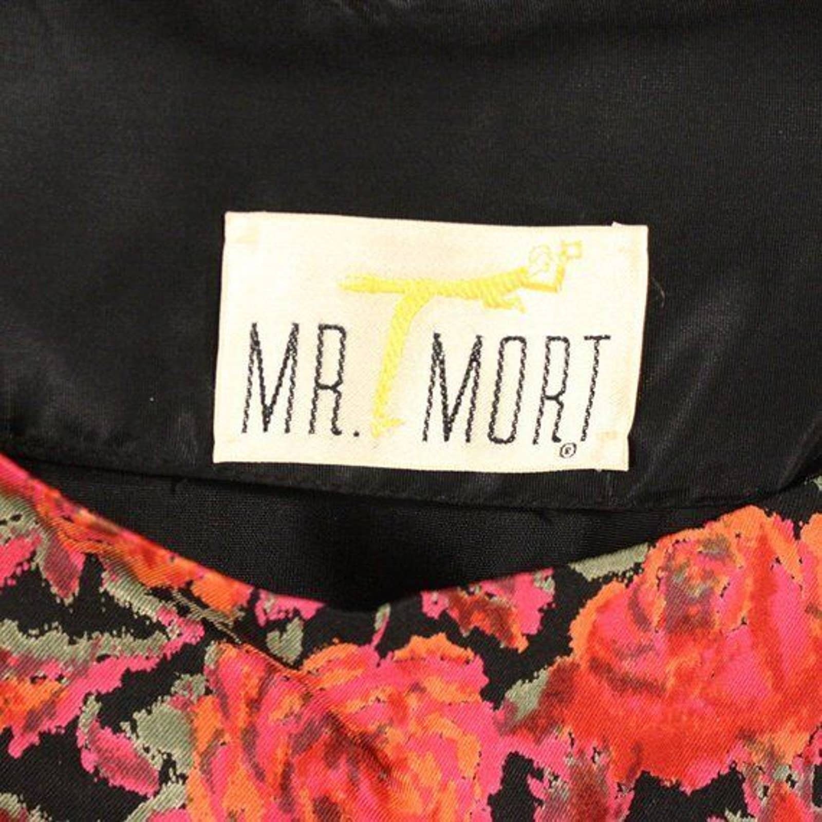 Vintage Mr Mort Fitted Wiggle Dress Red Rose on Black - Etsy