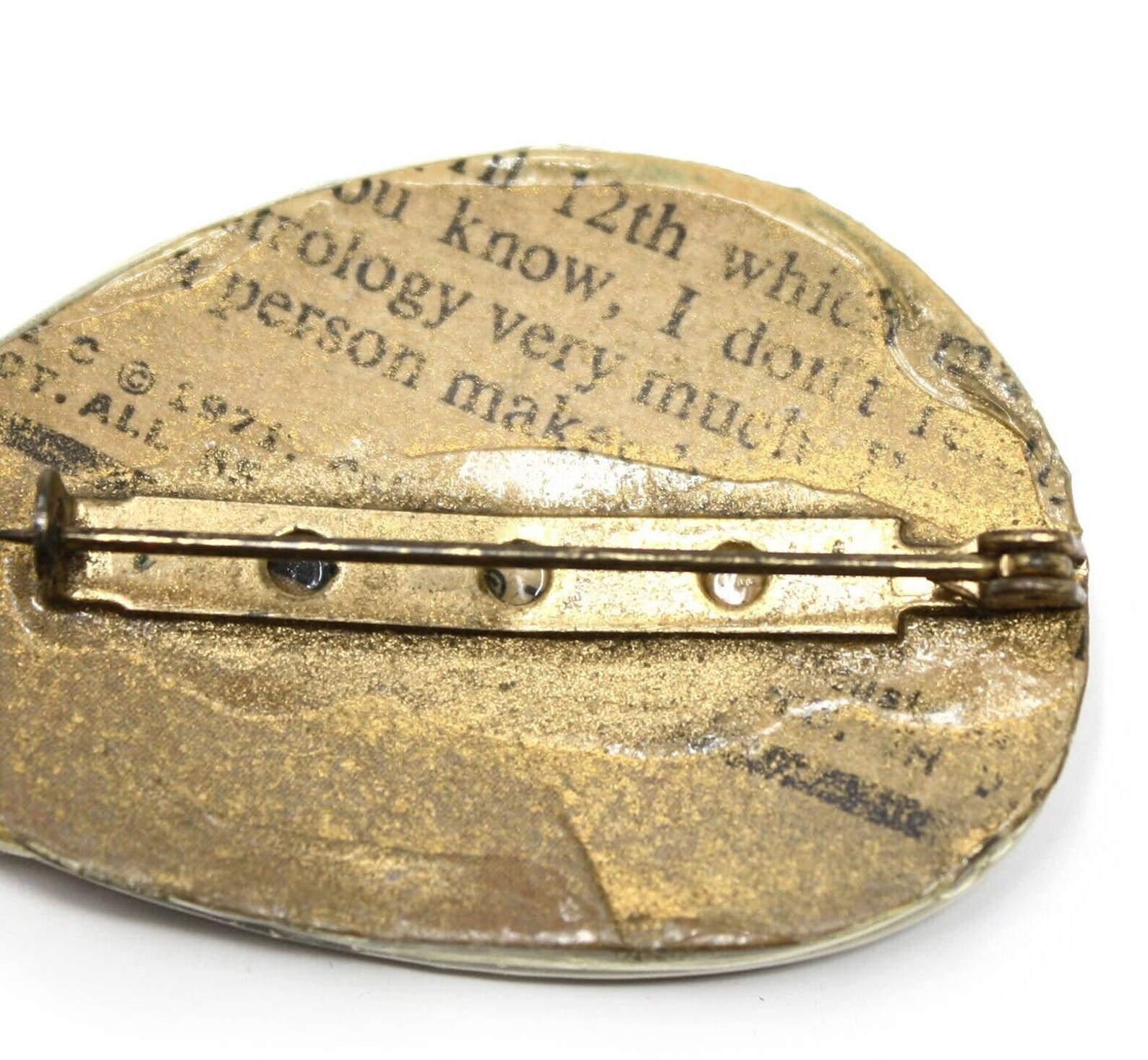 Vintage Partridge Family Eyeglass Lens Pin Handmade 70s Fan Art Hey Viv ...