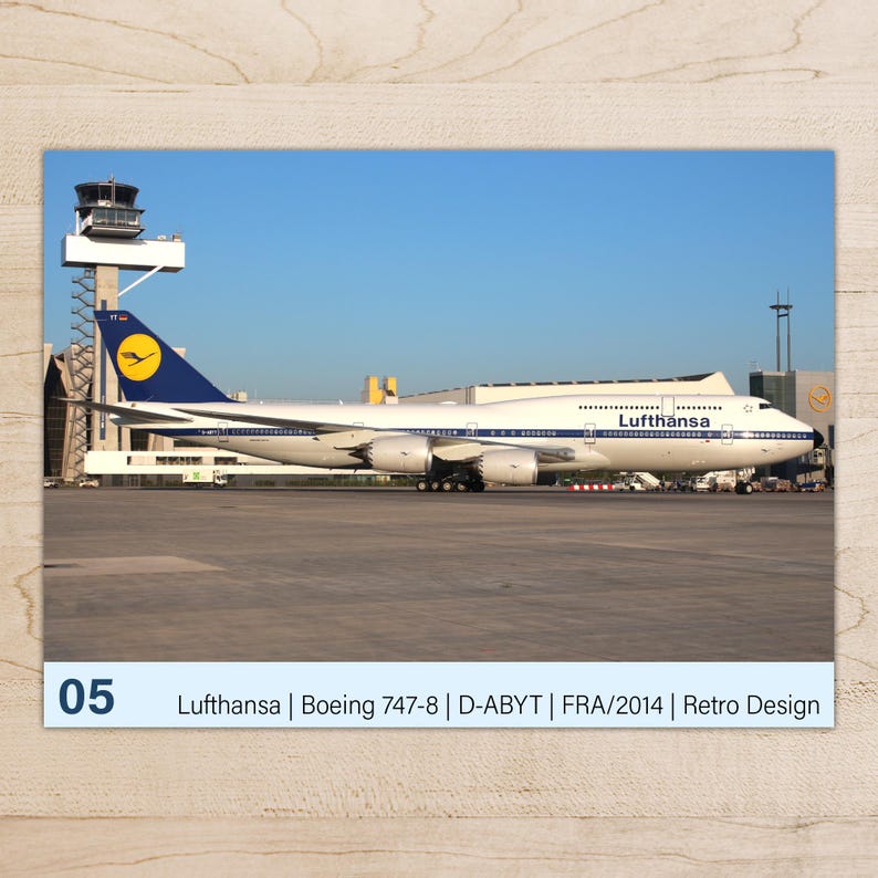 Boeing 747 Postcard Set (3 Designs of Your Choice) – Planespotter ...