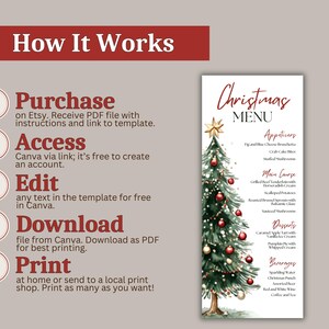 Editable and Printable Christmas Menu | Christmas Menu Template ...
