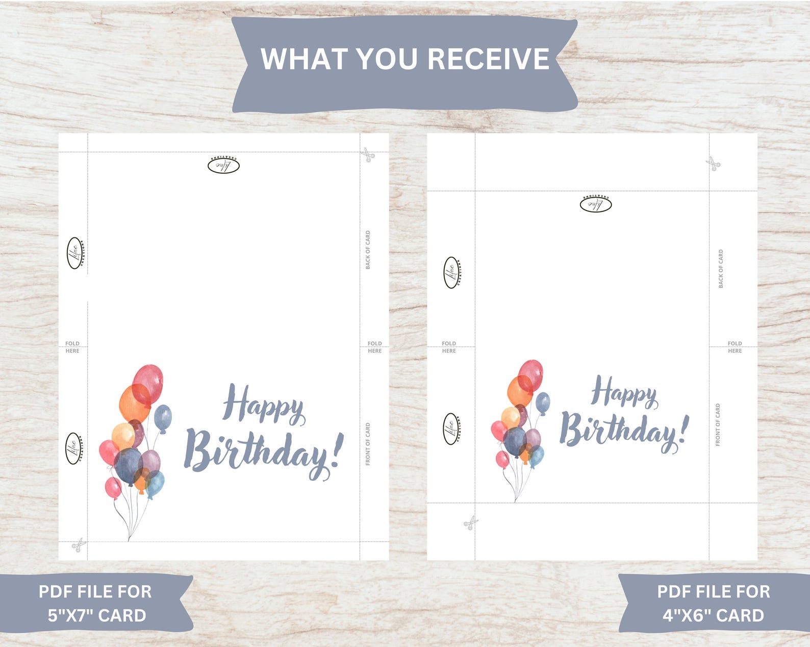 Printable Balloon Birthday Card | Printable Happy Birthday Card ...