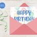 Printable Polka Dot Birthday Card Printable Happy Birthday Card Digital ...