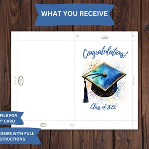 Graduation Card | Class of 2025 | Graduation Cap | Congratulations Card ...