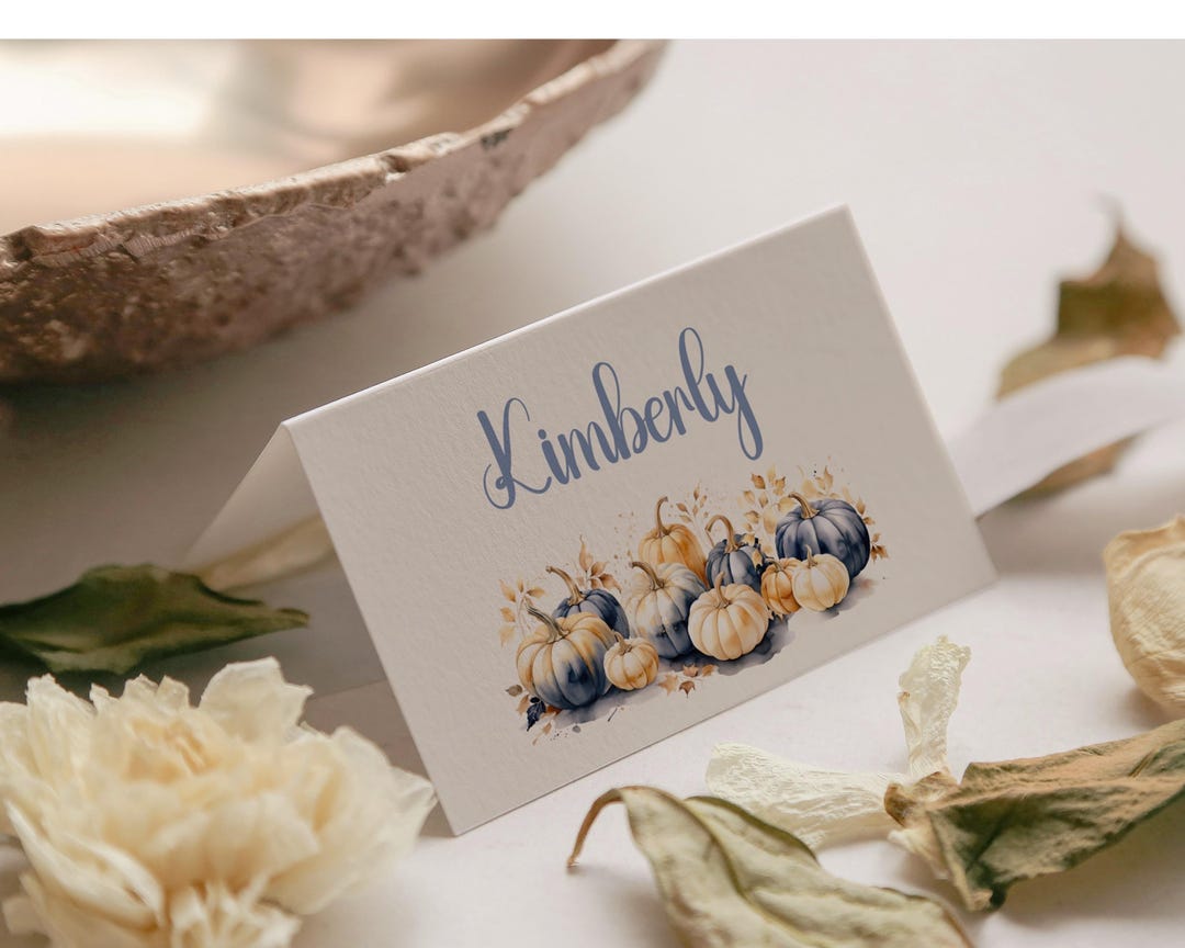 Printable Place Cards Editable Name Cards Thanksgiving Place Cards ...