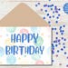 Printable Polka Dot Birthday Card Printable Happy Birthday Card Digital ...