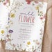 Editable Wildflower Birthday Invitation Template, First Birthday Girl ...