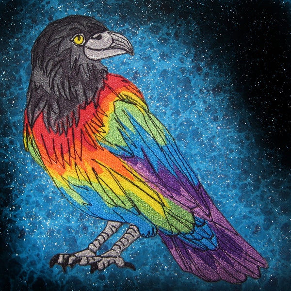 Rainbow Crow - Etsy