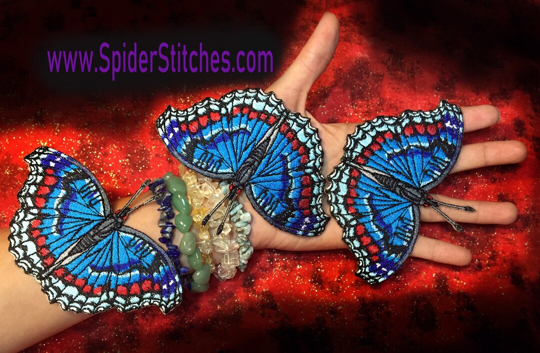 The Gaudy Commodore Butterfly Insect Iron on Patch Precis Octavia Life ...