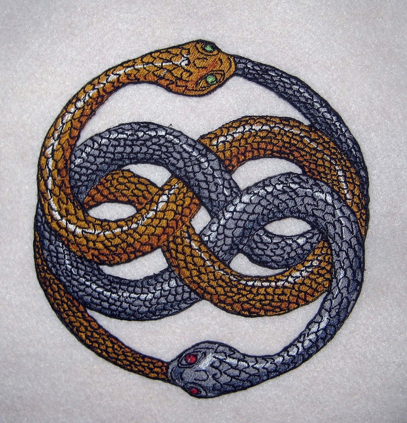 Huge Neverending Story Auryn Snake Knot Iron on Patch - Etsy