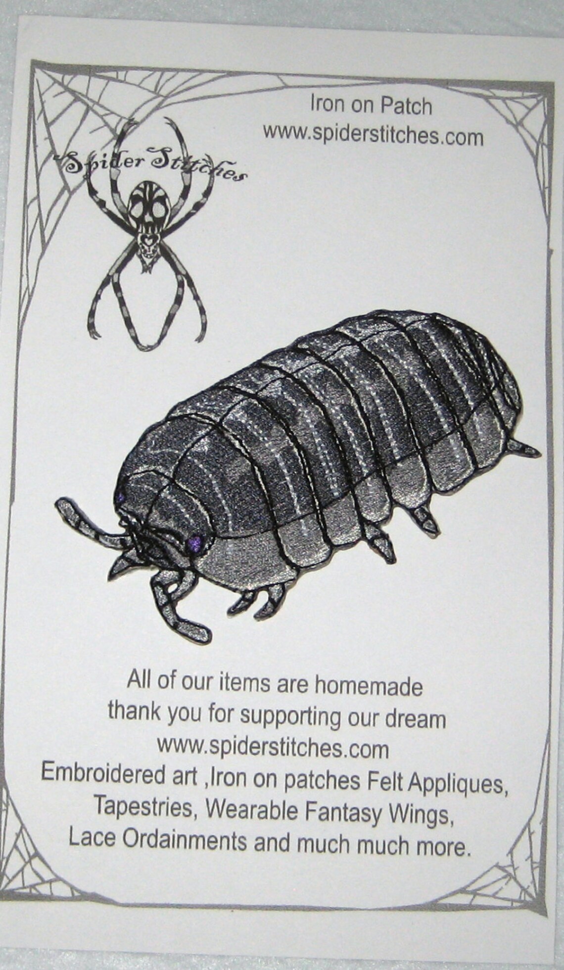 Cute Pill Bug Rolly Polly Roly Polies Doodle Bug Iron on Patch - Etsy