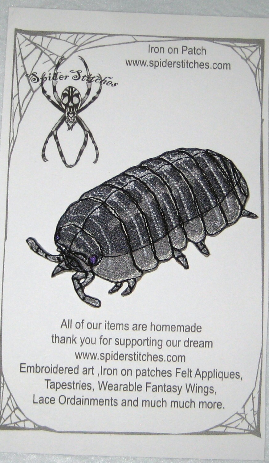 Cute Pill Bug Rolly Polly Roly Polies Doodle Bug Iron on Patch - Etsy