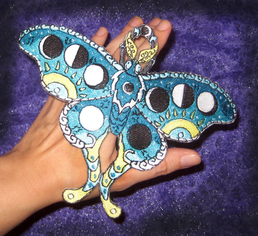 Huge Moon Phase Celestial Luna Moth Insect Iron on Patch - Etsy