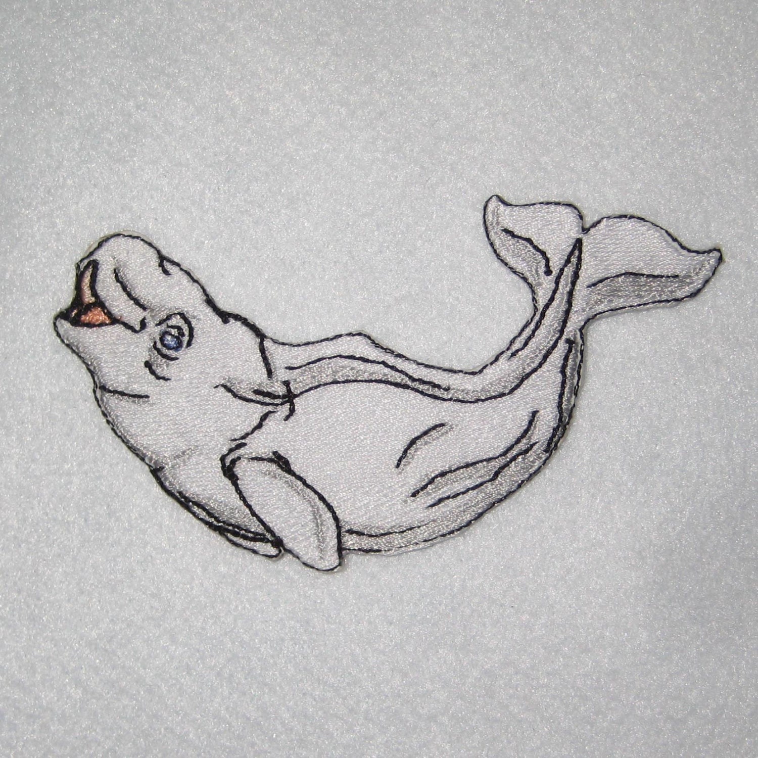 Beluga Whale Iron on Patch - Etsy