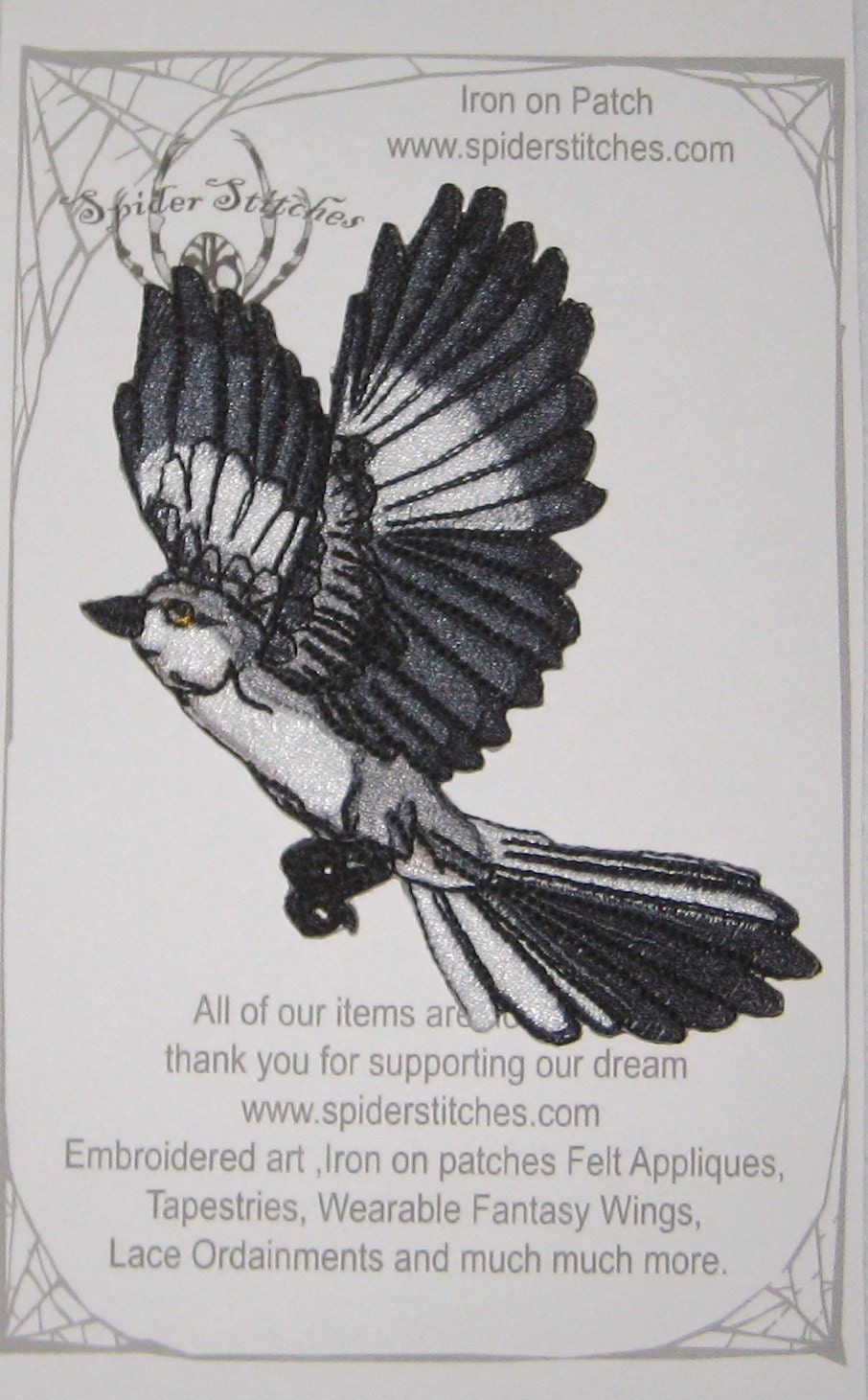 Flying Mocking Bird Mockingbird Iron on Patch | Etsy