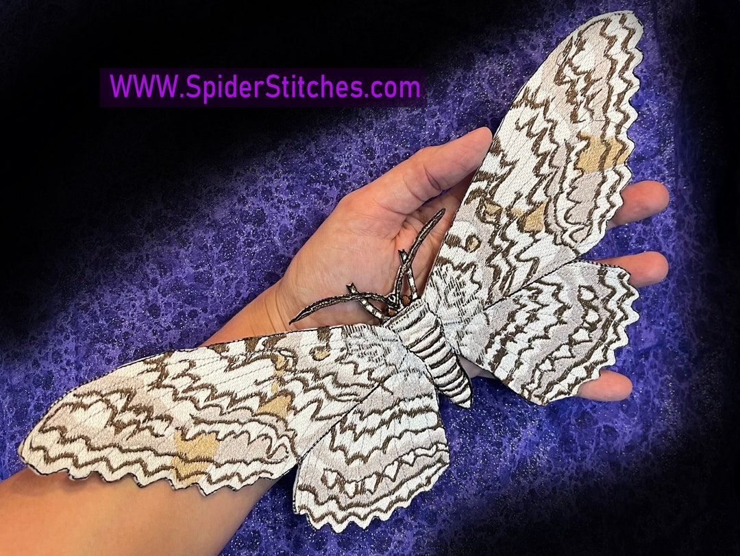 White Witch Moth Thysania Agrippina Iron on Patch Applique Insect LIFE ...