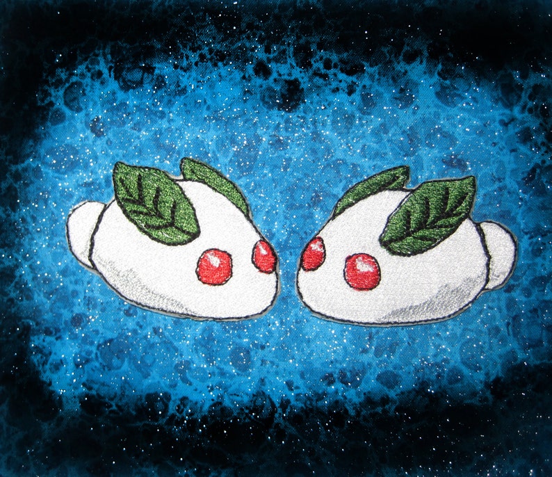 Kawaii Japanese Snow Bunny Rabbit Pair Iron on Patch - Etsy