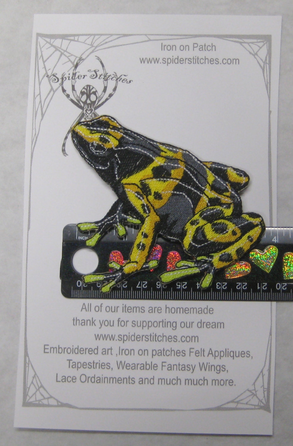 Poison Arrow Yellow Bumble Bee Leucomela Dart Frog Iron on Patch - Etsy