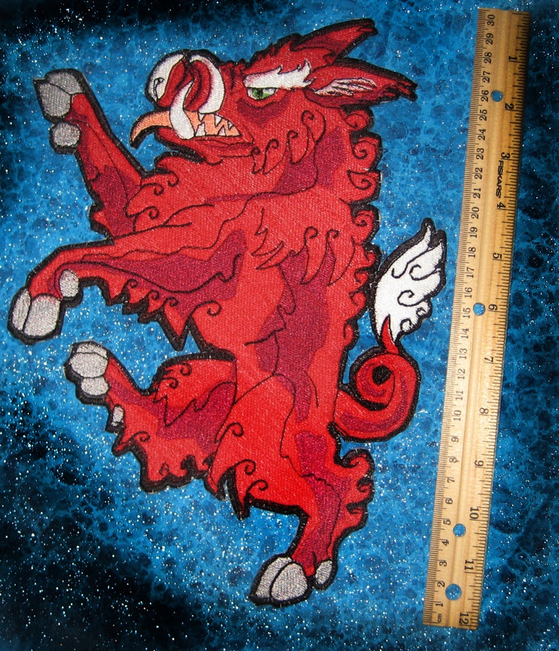 Giant Rampant Boar Heraldic Heraldry Iron on Patch | Etsy