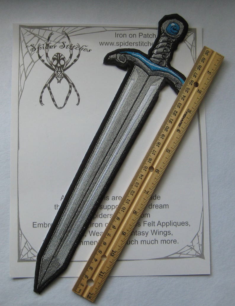 Huge Sword Heraldic Heraldry Iron on Patch - Etsy