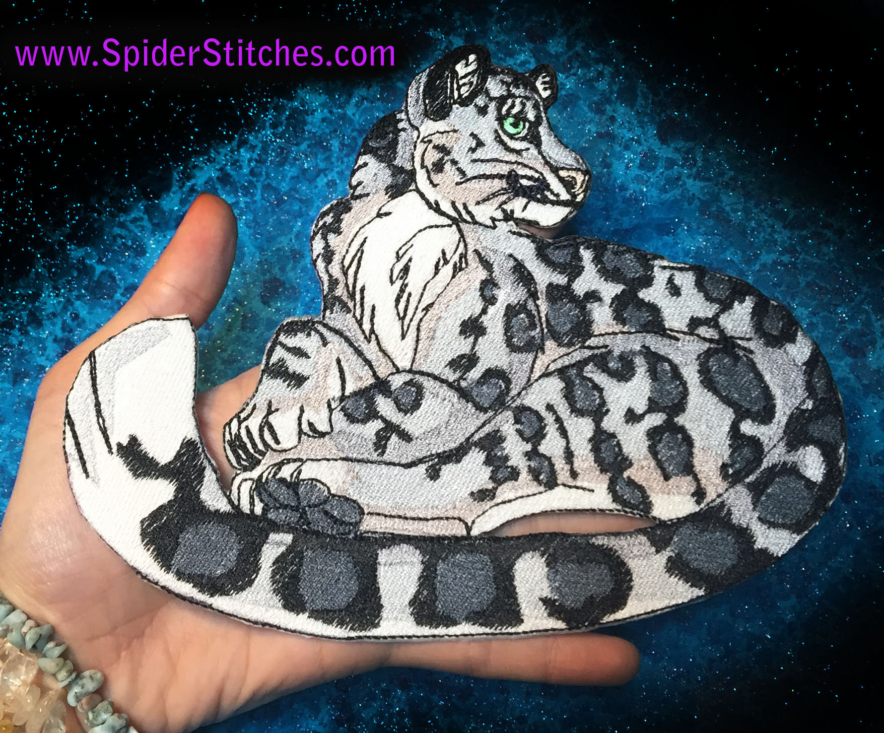 Lovely Snow Leopard Big Cat Iron on Patch Panthera uncia | Etsy