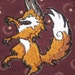 Epic Medieval Renascence Red Fox Crest Heraldic Heraldry Iron on Patch ...