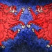 Rampant Red Boar Pair Heraldic Heraldry Iron on or Sew on Patch Felt ...