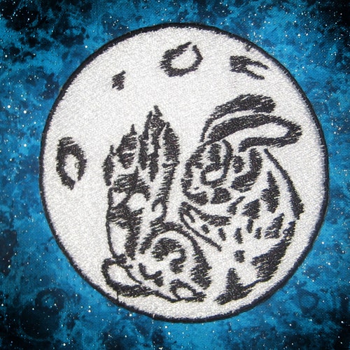 Horned God Green Man Moon Phase Deer Patch Iron on Patch or - Etsy