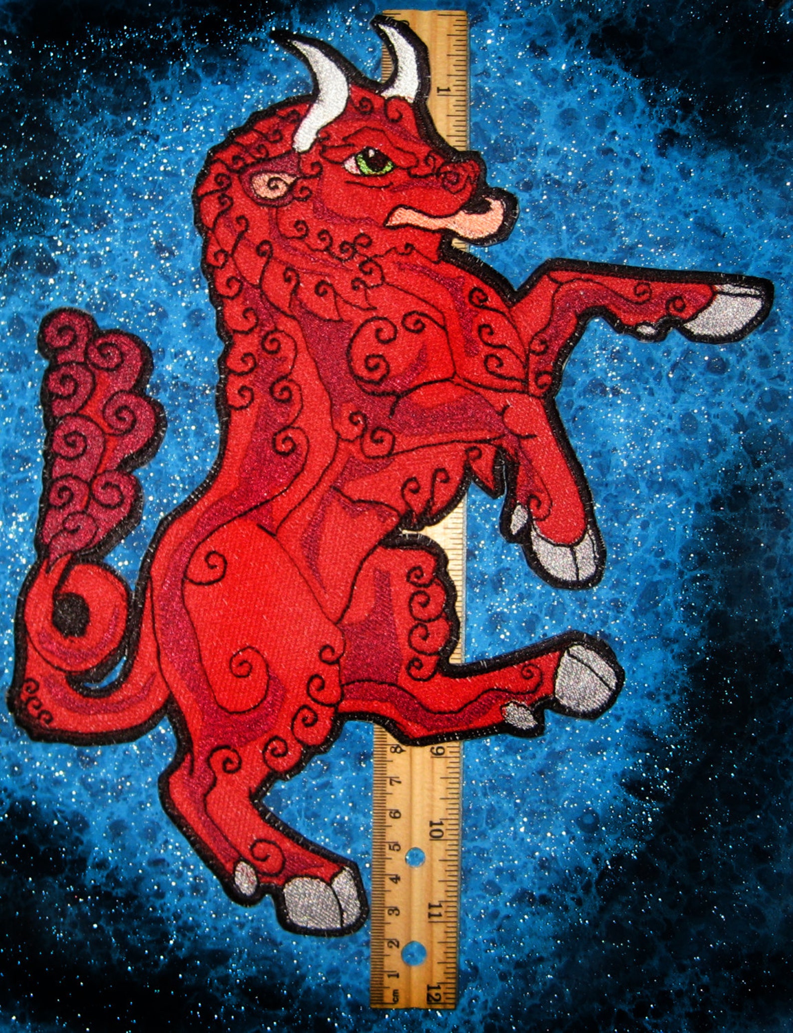 Giant Rampant Bull Heraldic Heraldry Iron on Patch Many Color - Etsy