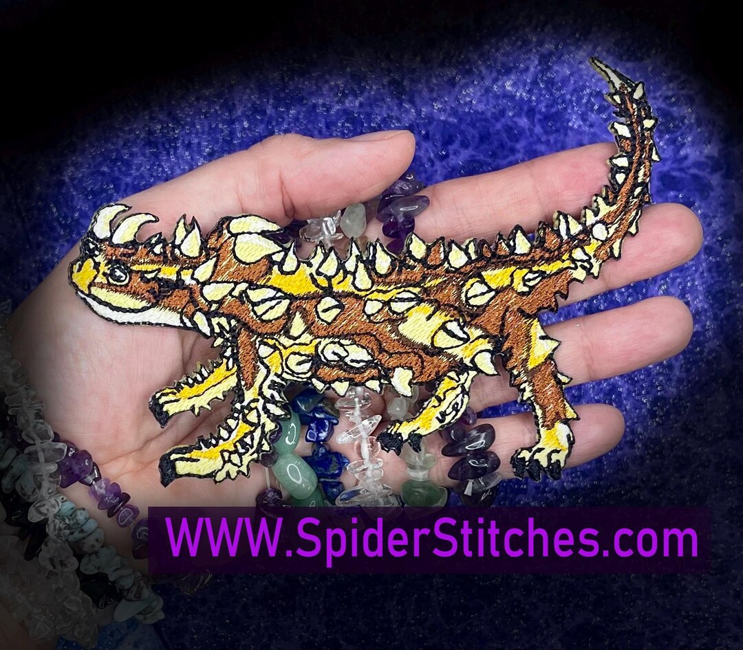 Australian Thorny Devil Lizard Iron on Patch - Etsy