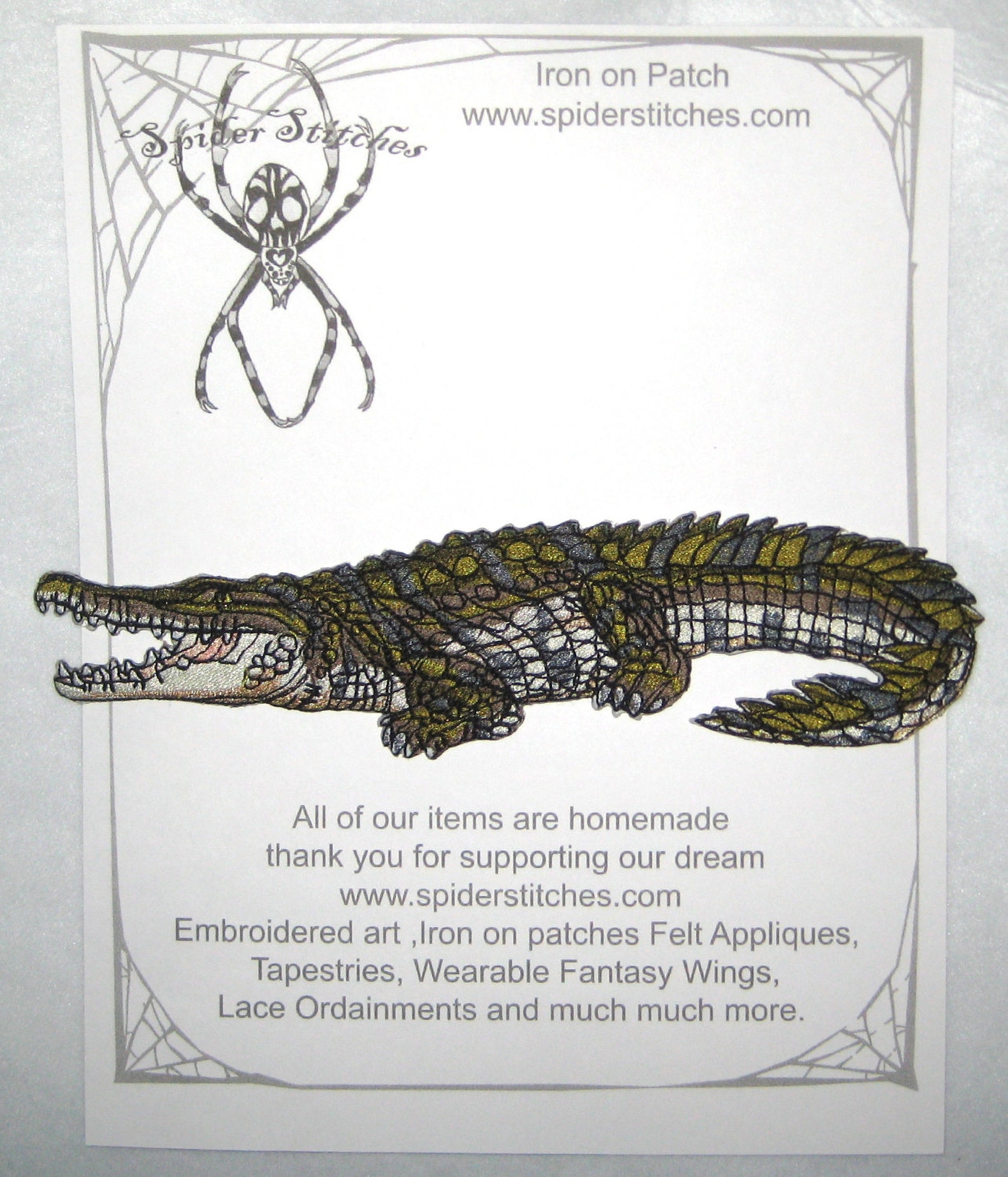 Awesome Nile Crocodile Patch Crocodylus Niloticus Iron on - Etsy