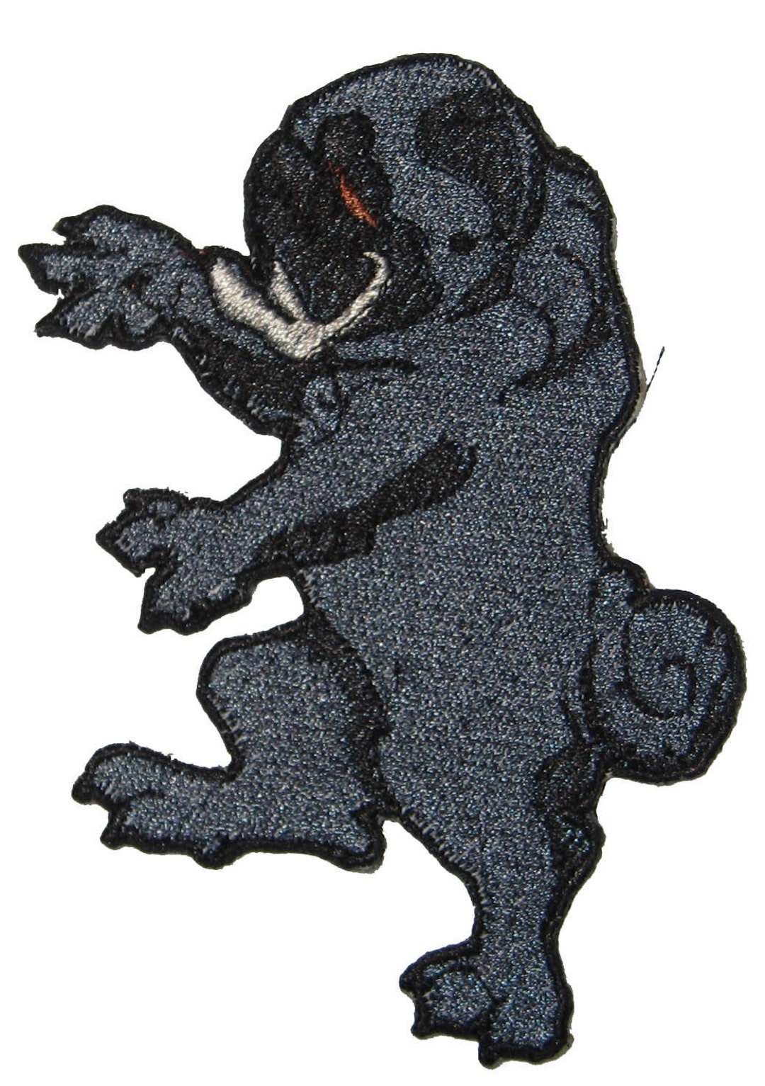 Epic Medieval Renascence Black Pug Dog Crest Heraldic Heraldry Iron on ...