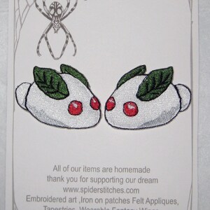 Kawaii Japanese Snow Bunny Rabbit Pair Iron on Patch - Etsy