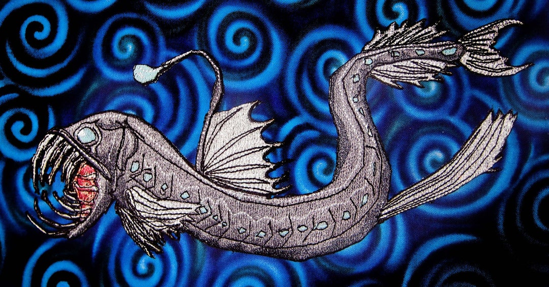Glowing Deep Sea Viper Fish Chauliodus Sloani Iron on Patch - Etsy