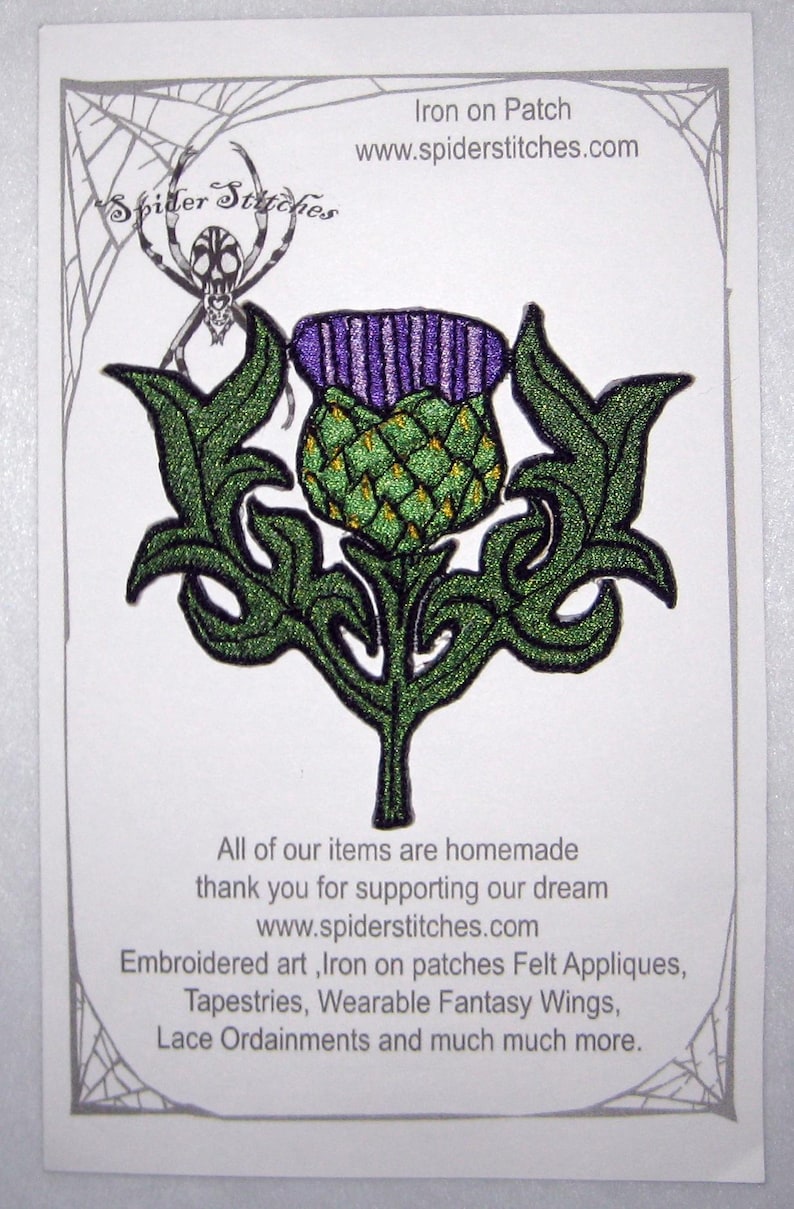 Scottish Thistle Crest Heraldic Heraldry Iron on Patch - Etsy
