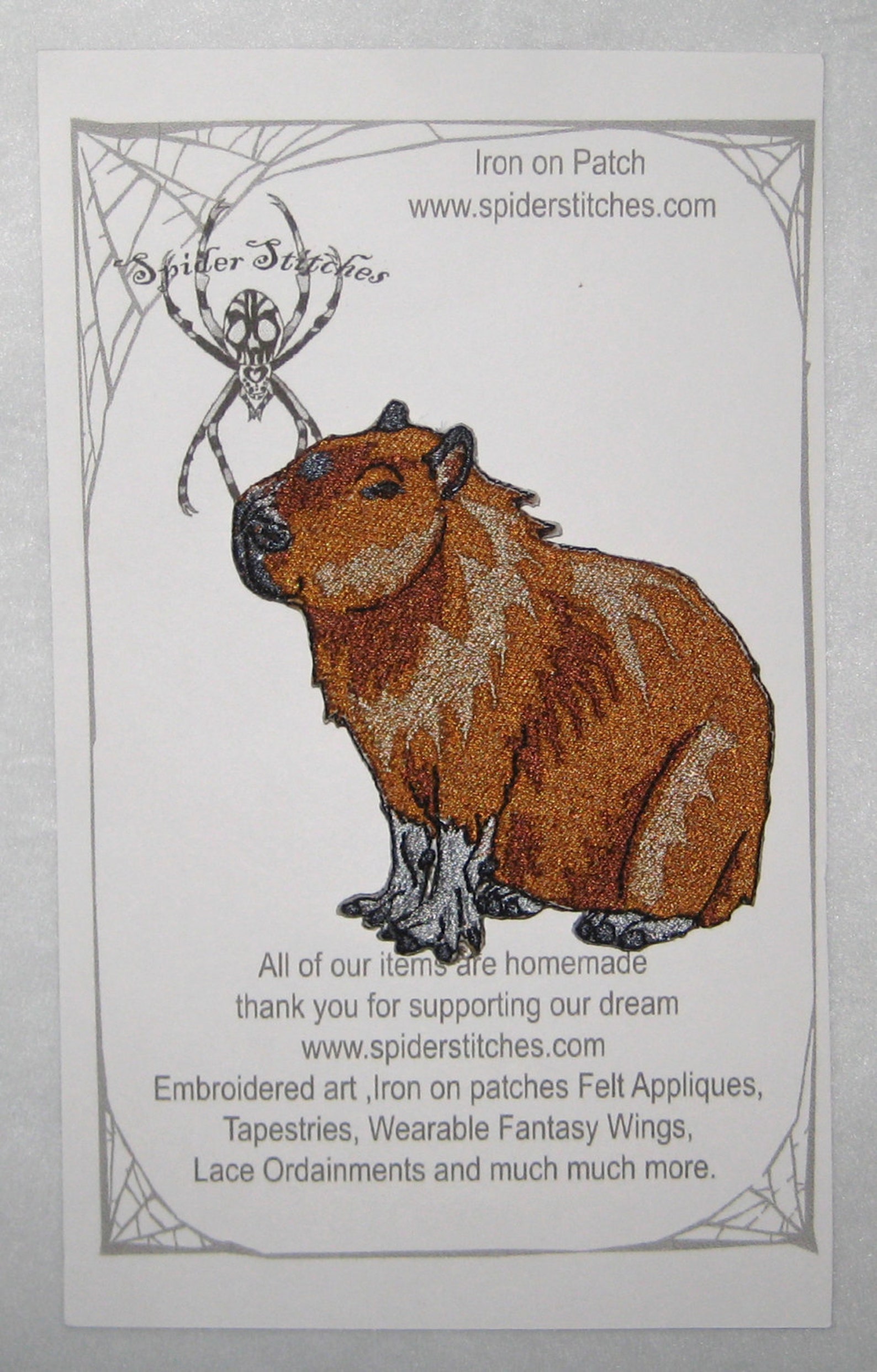 Epic Capybara Hydrochoerus Hydrochaeris Iron on Patch - Etsy