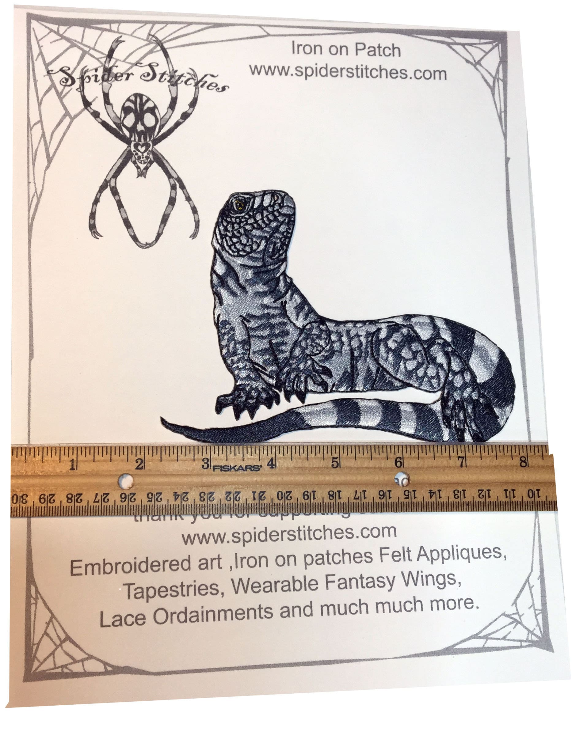 Argentine Black and White Tegu Monitor Lizard Iron on Patch | Etsy