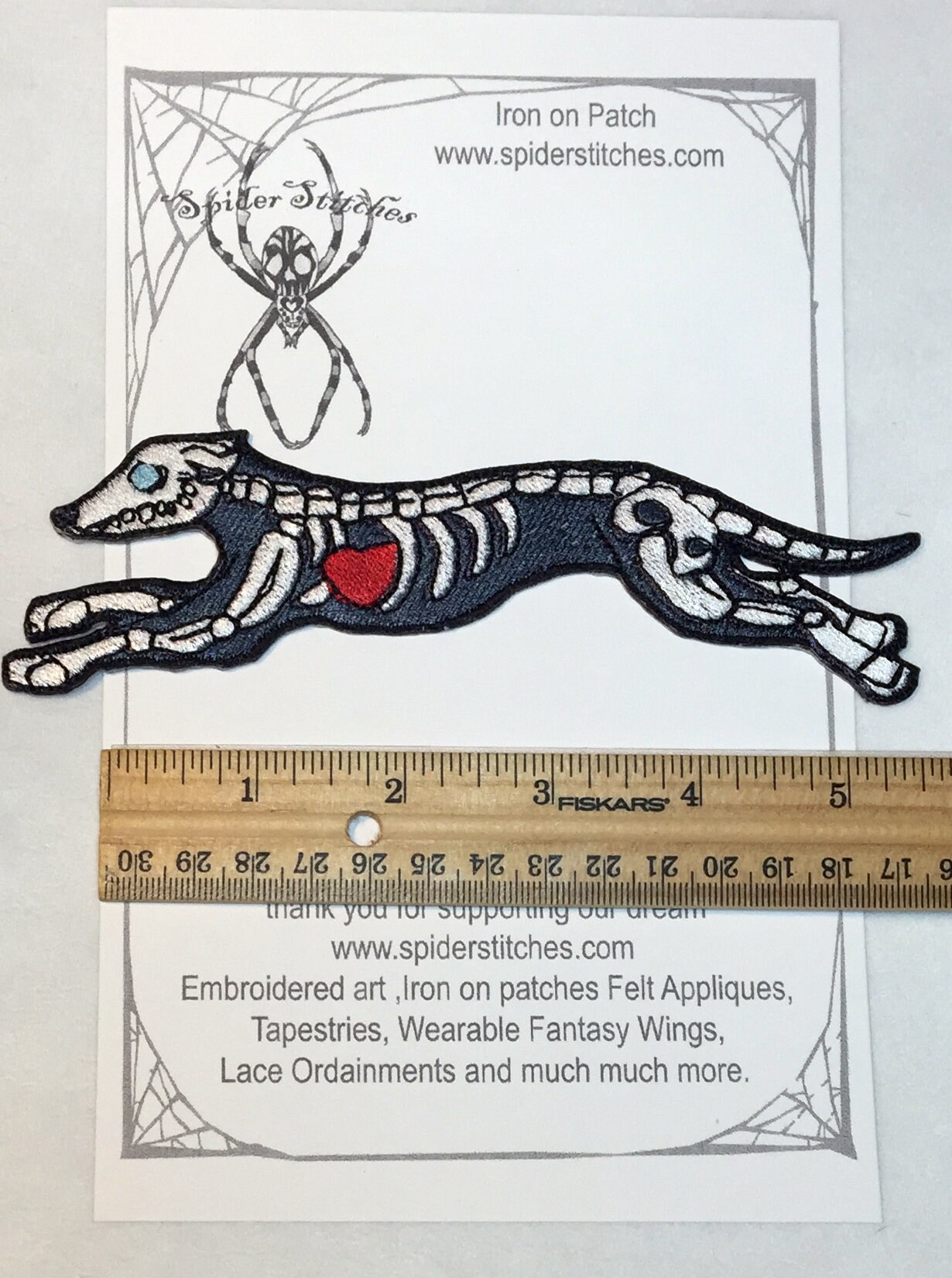 Skeleton Bone Dog Grey Hound Greyhound Gray Iron on Patch Pin Badge - Etsy