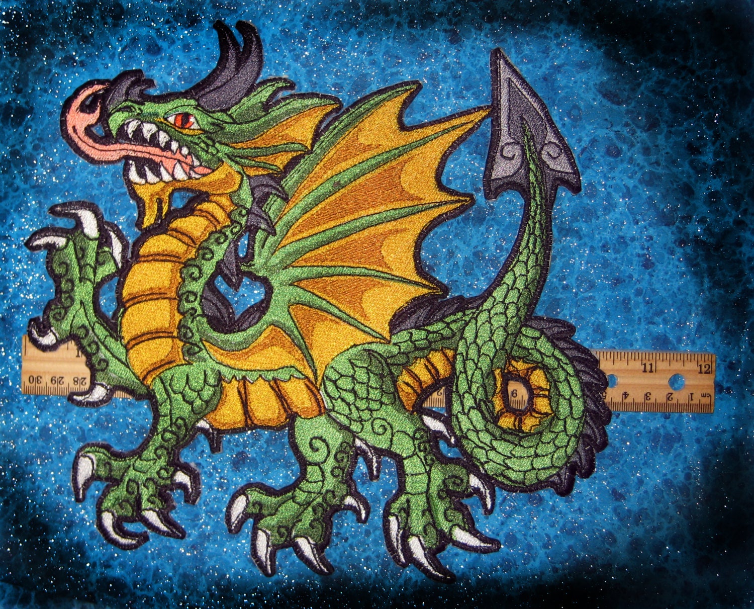 Giant Rampant Dragon Dragon Heraldic Heraldry Iron on Patch - Etsy