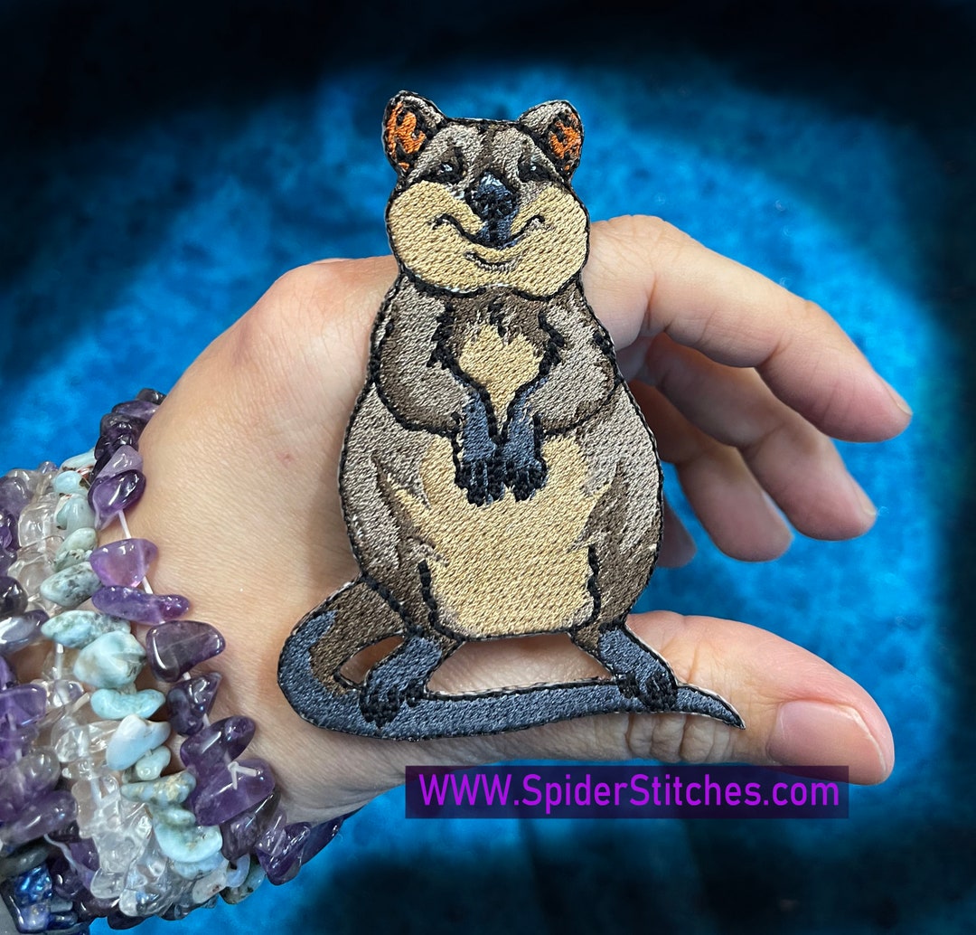 Smileing Quokka Iron on Patch Applique Sew on Animal Patch Marsupial ...