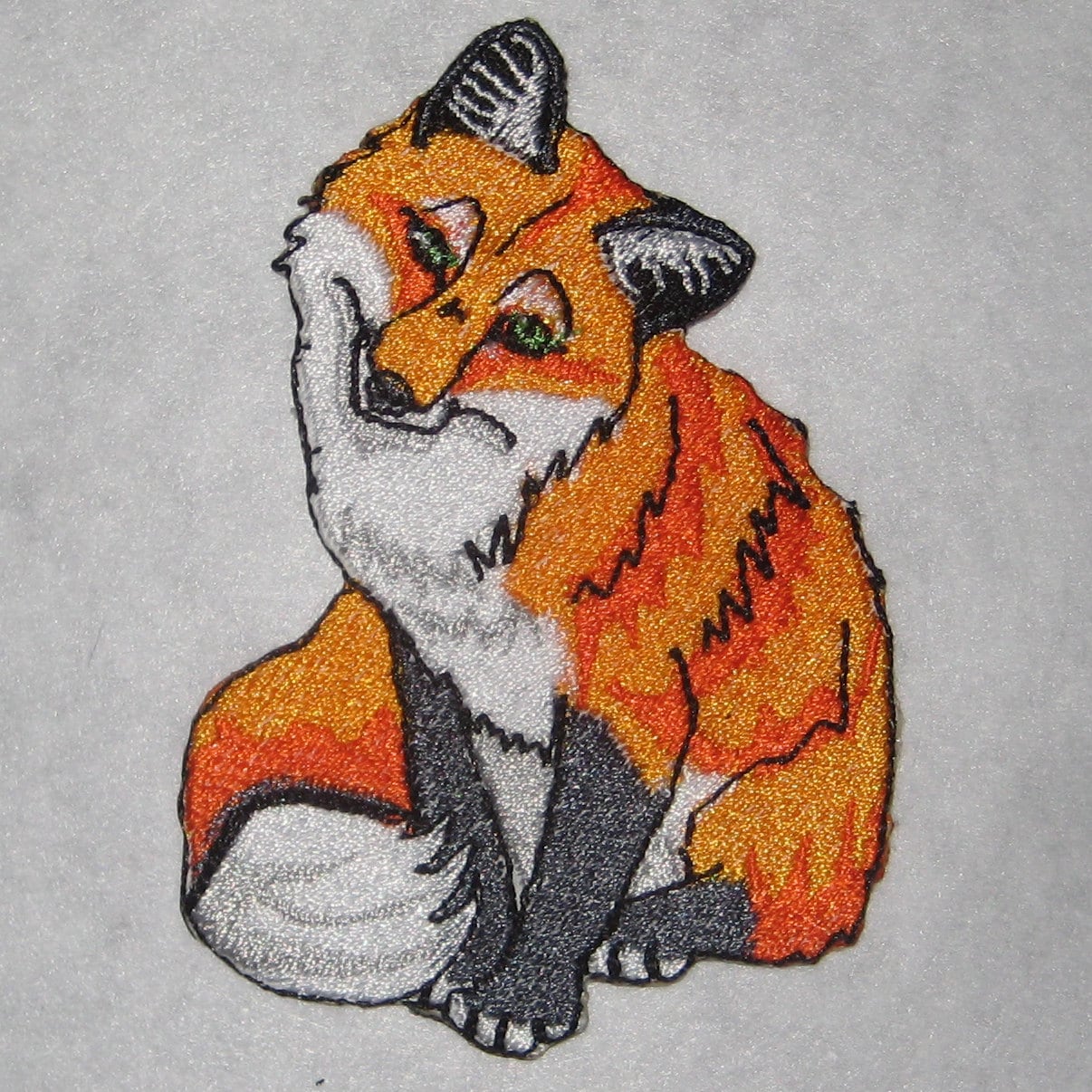 Safety Orange Red Fox Vulpes Vulpes Iron on Patch | Etsy